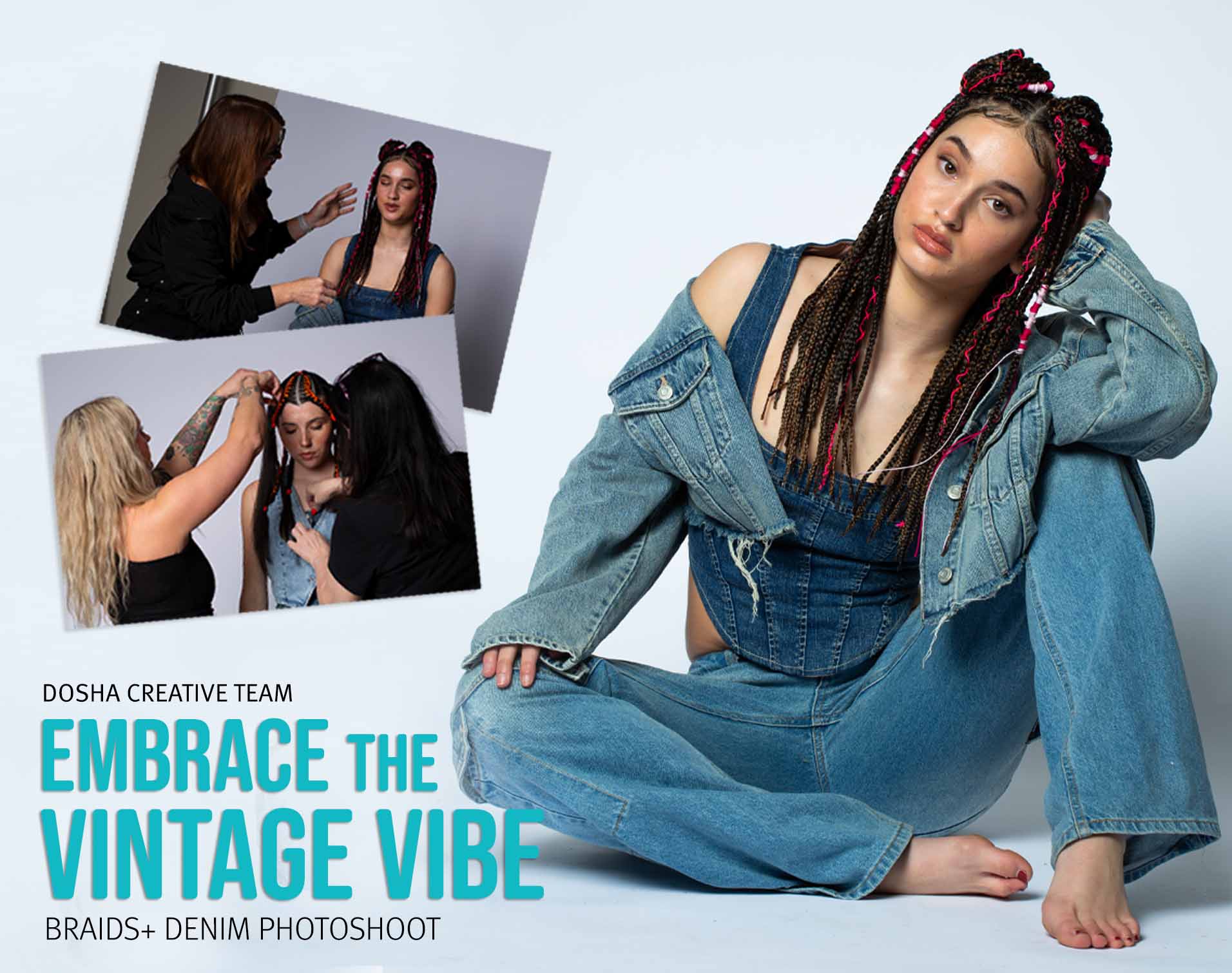 Braids+denim Photoshoot